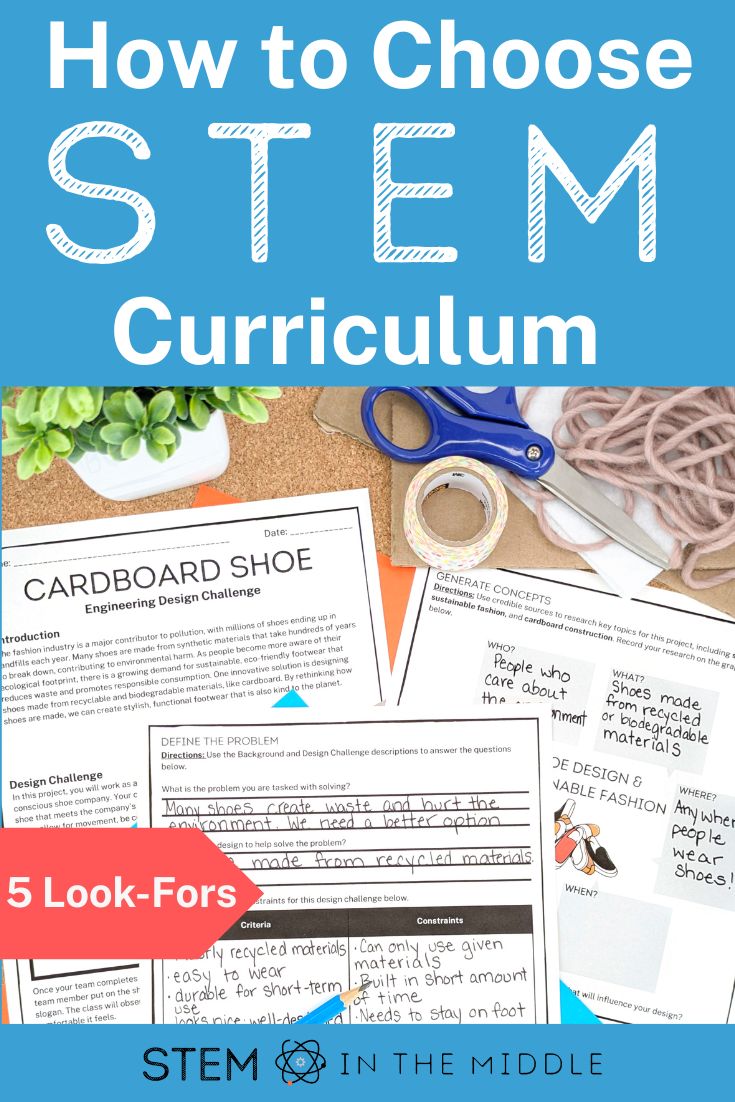 Choosing a middle school STEM curriculum - STEM in the Middle