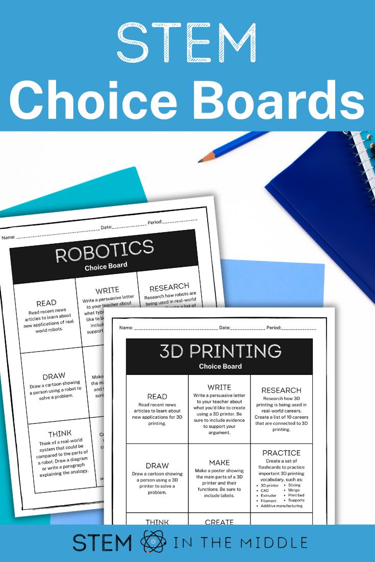 Boosting Engagement and Learning: The Magic of Stem Choice Boards ...